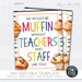 EDITABLE Muffin Teacher Appreciation Sign, Teacher Appreciation Muffin ...