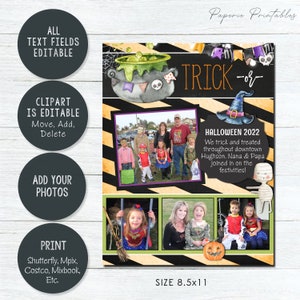 EDITABLE Scrapbooking Quick Pages, Halloween Scrapbooking Album Pages ...