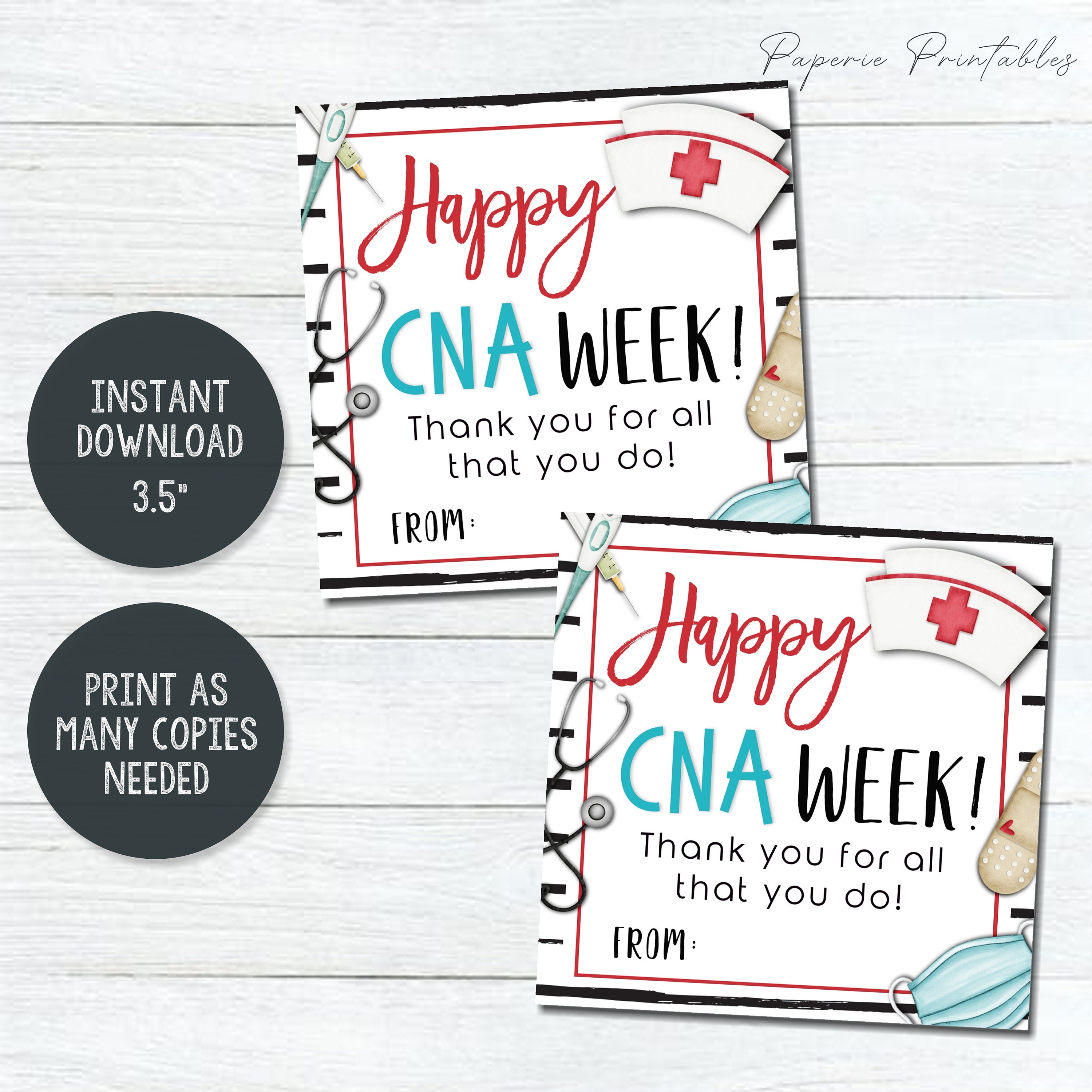 Editable CNA Appreciation Gift Tag: DIY Thank You Tags (corjl) #NTG15 ...