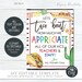 Taco 'bout Teacher Appreciation Sign: Editable Table Decor (digital ...