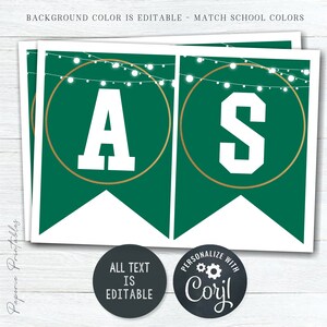 Editable CLASS OF 2023 Pennant Banner, Graduation Banner Class of 2023 ...