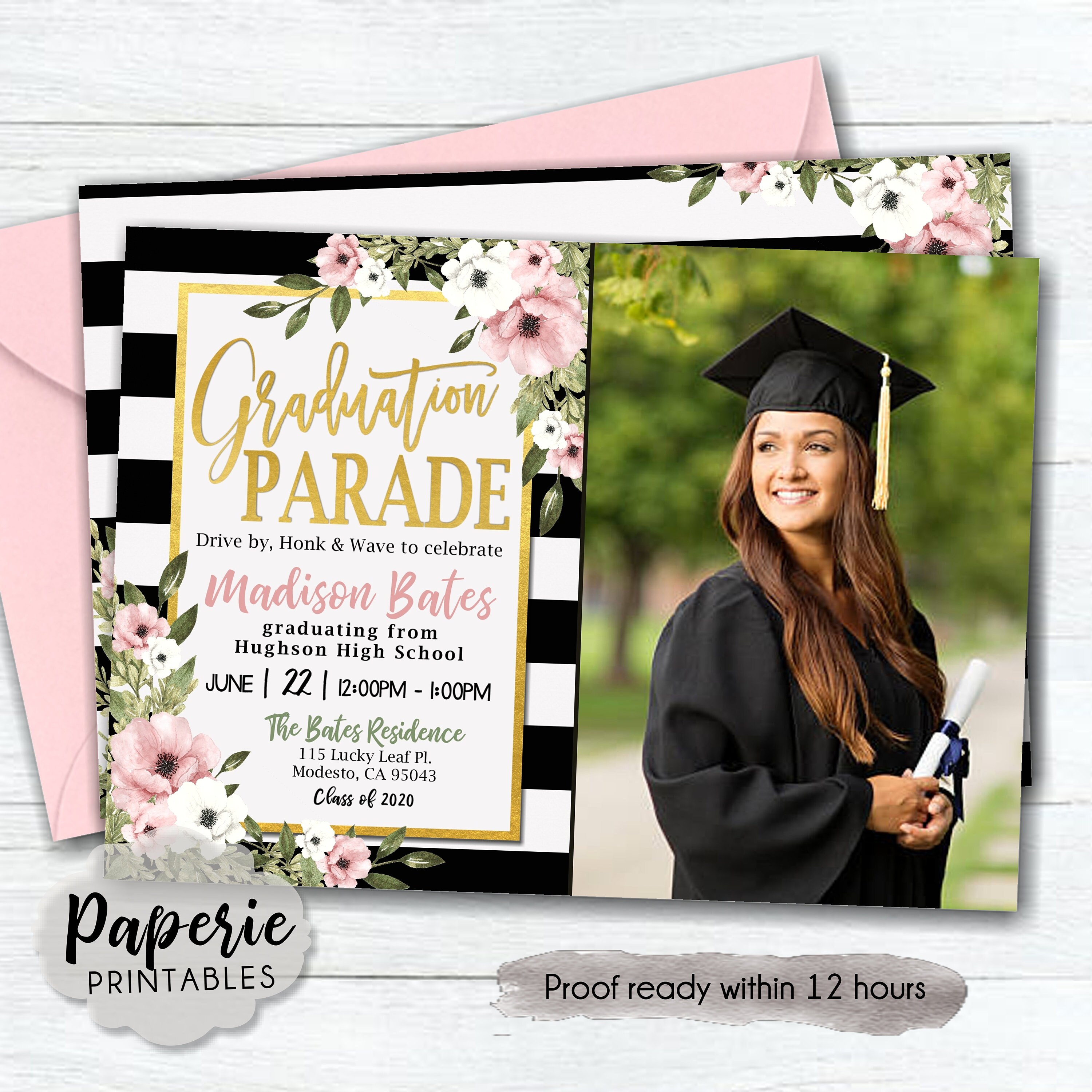 Graduation Parade Drive by Graduation Parade Invitation - Etsy
