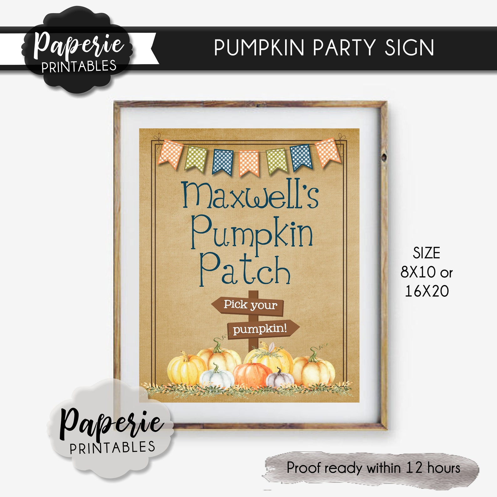 Pumpkin Patch Pick Your Pumpkin Sign Pumpkin Patch Party - Etsy