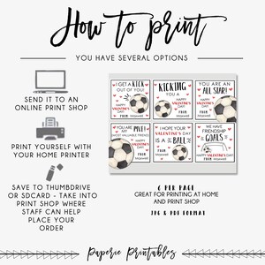 Editable Soccer Valentine Cards: Kids Printable Tags (DIY Corjl) - Etsy