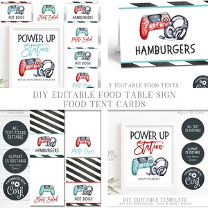 EDITABLE Video Game Birthday Bundle, Gaming Birthday Party Printables ...