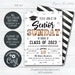 EDITABLE Senior Sunday Graduation Invitation, Graduation Party Template ...