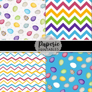 Easter Digital Paper - Easter Pattern 12x12 Digital Scrapbooking Paper ...