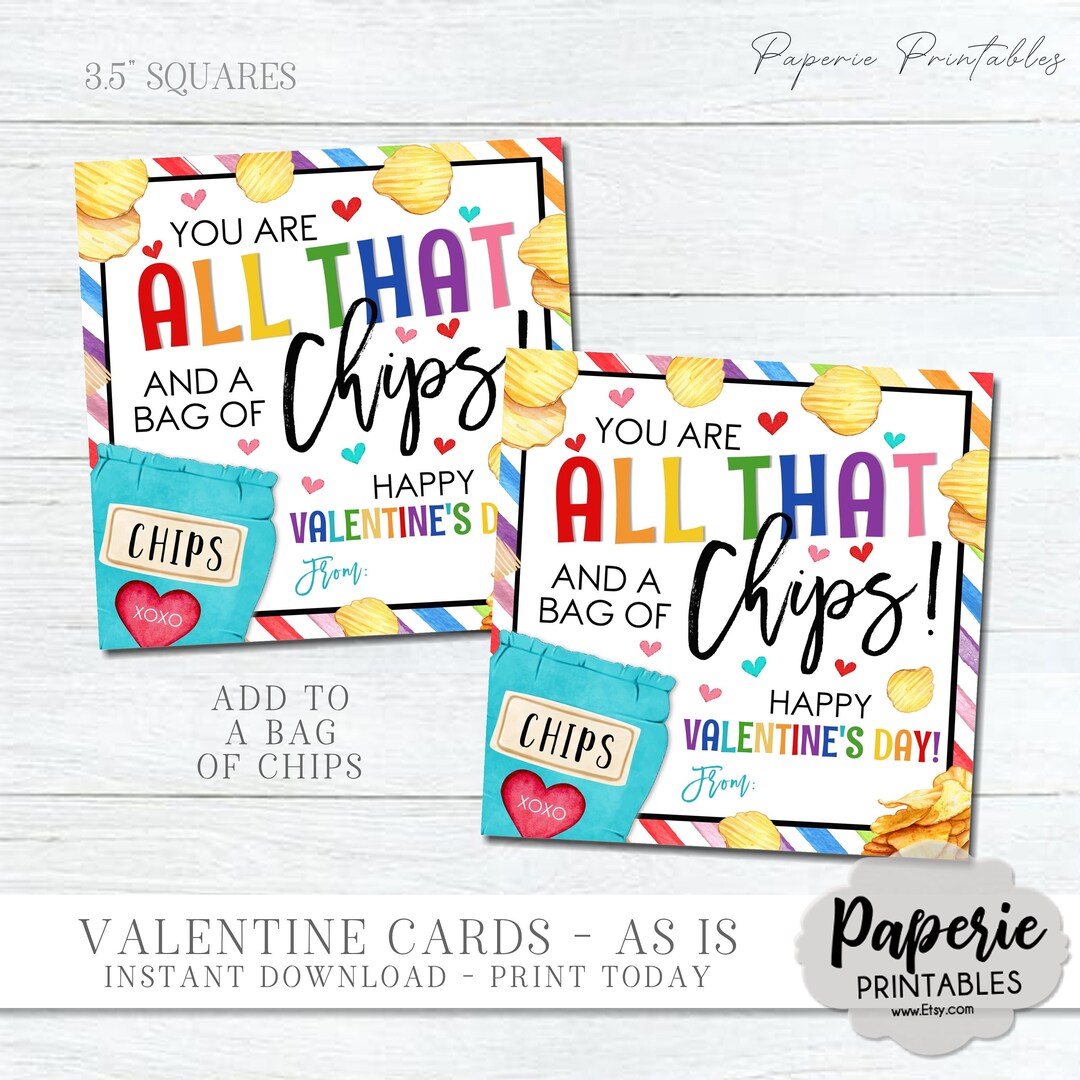 Chip Valentine Printable