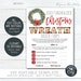 Editable Christmas Wreath Fundraising Order Form (DIY Corjl Template) # ...