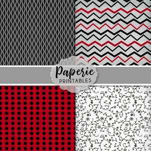 Love Pattern Digital Paper - 12x12 Digital Scrapbooking Paper - 30 ...