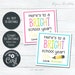EDITABLE Bright School Year Teacher Gift Tag, First Day of School ...