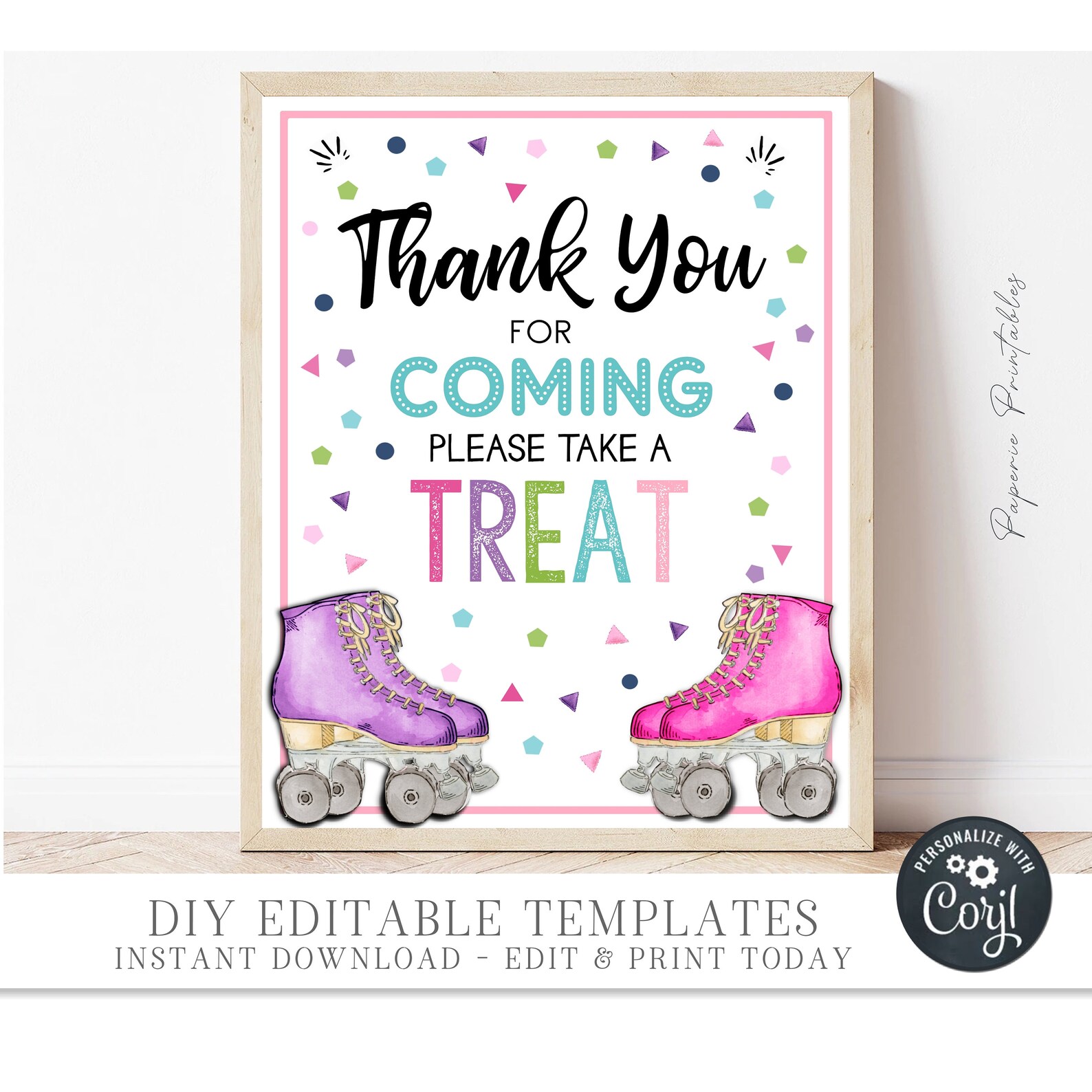Editable Roller Skating Party Signs Skating Party Signs - Etsy