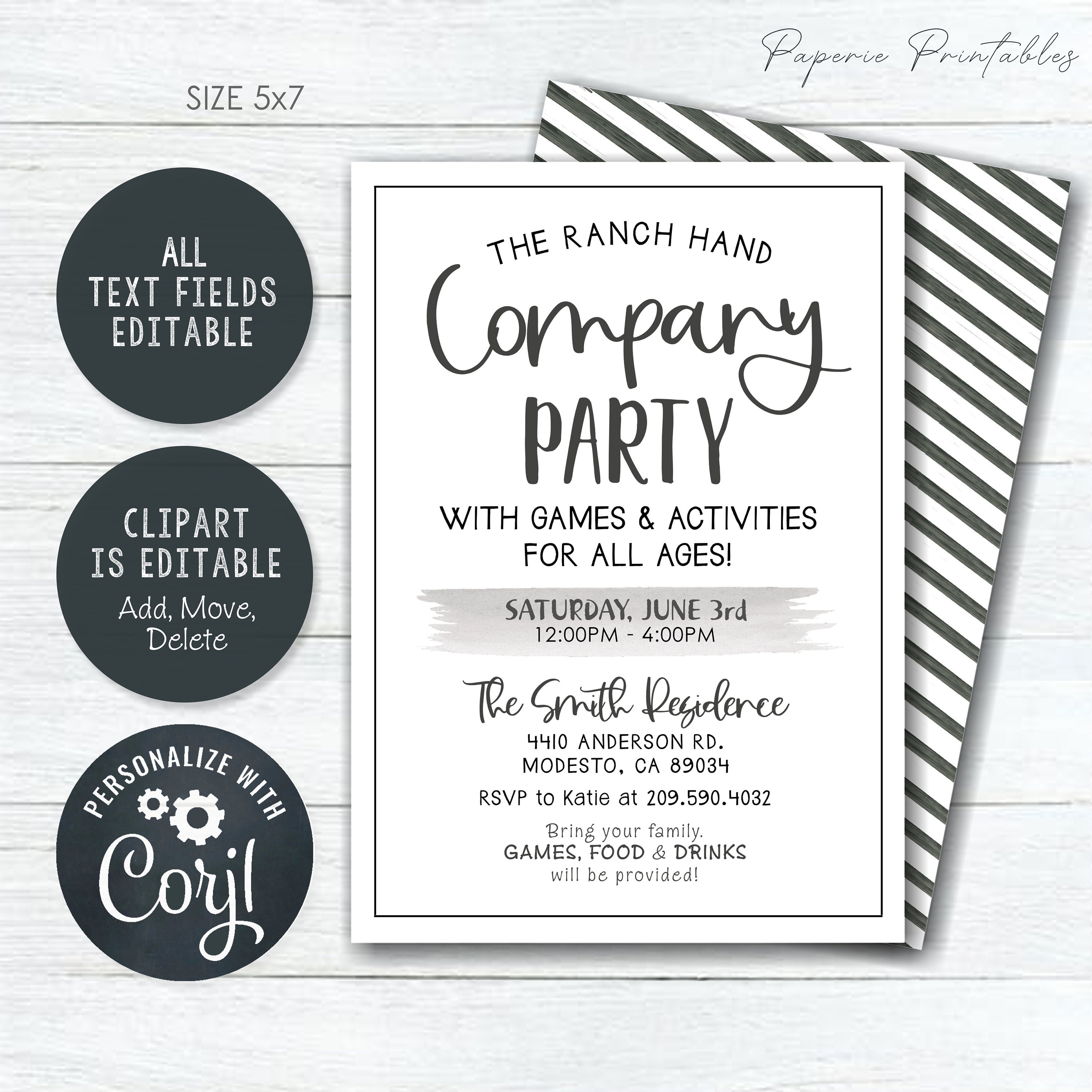 EDITABLE Client Appreciation Party Invitation Company Party - Etsy