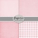 Pink & White Pattern Digital Paper - 12x12 Digital Scrapbooking Paper ...