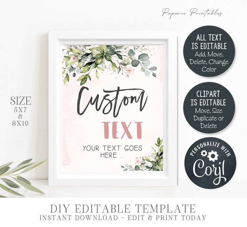 Editable Boho Baby Shower Signs Boho Floral Baby Party Signs - Etsy