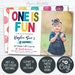 EDITABLE Girl One is Fun Birthday Invitation Girl First Birthday ...