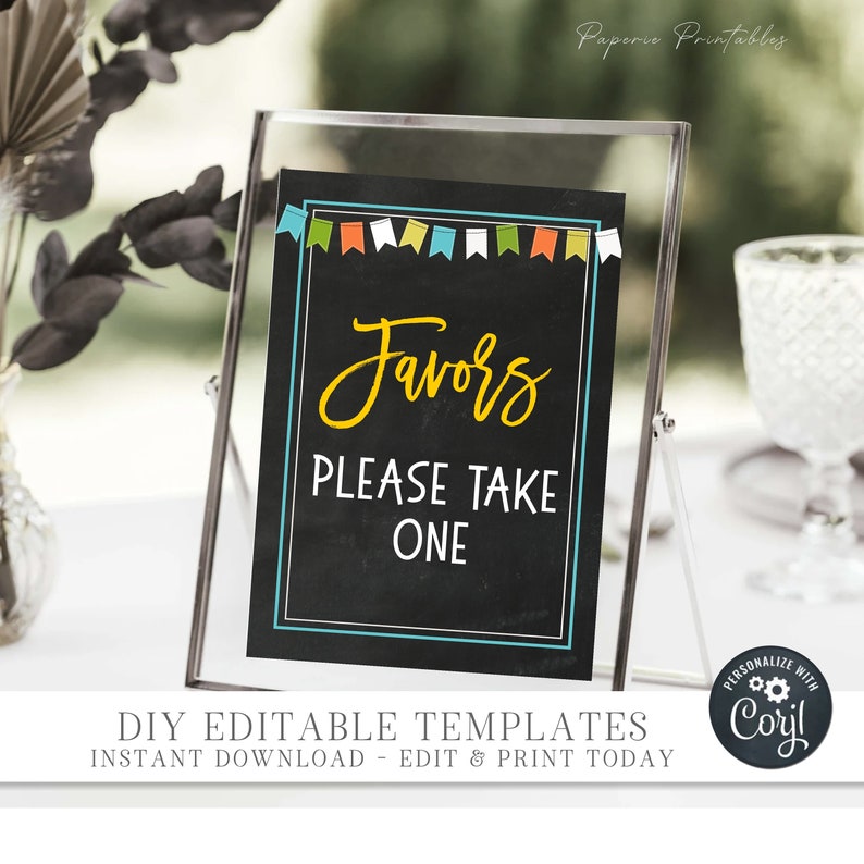 EDITABLE Boy Birthday Party Signs Boy Birthday Party - Etsy