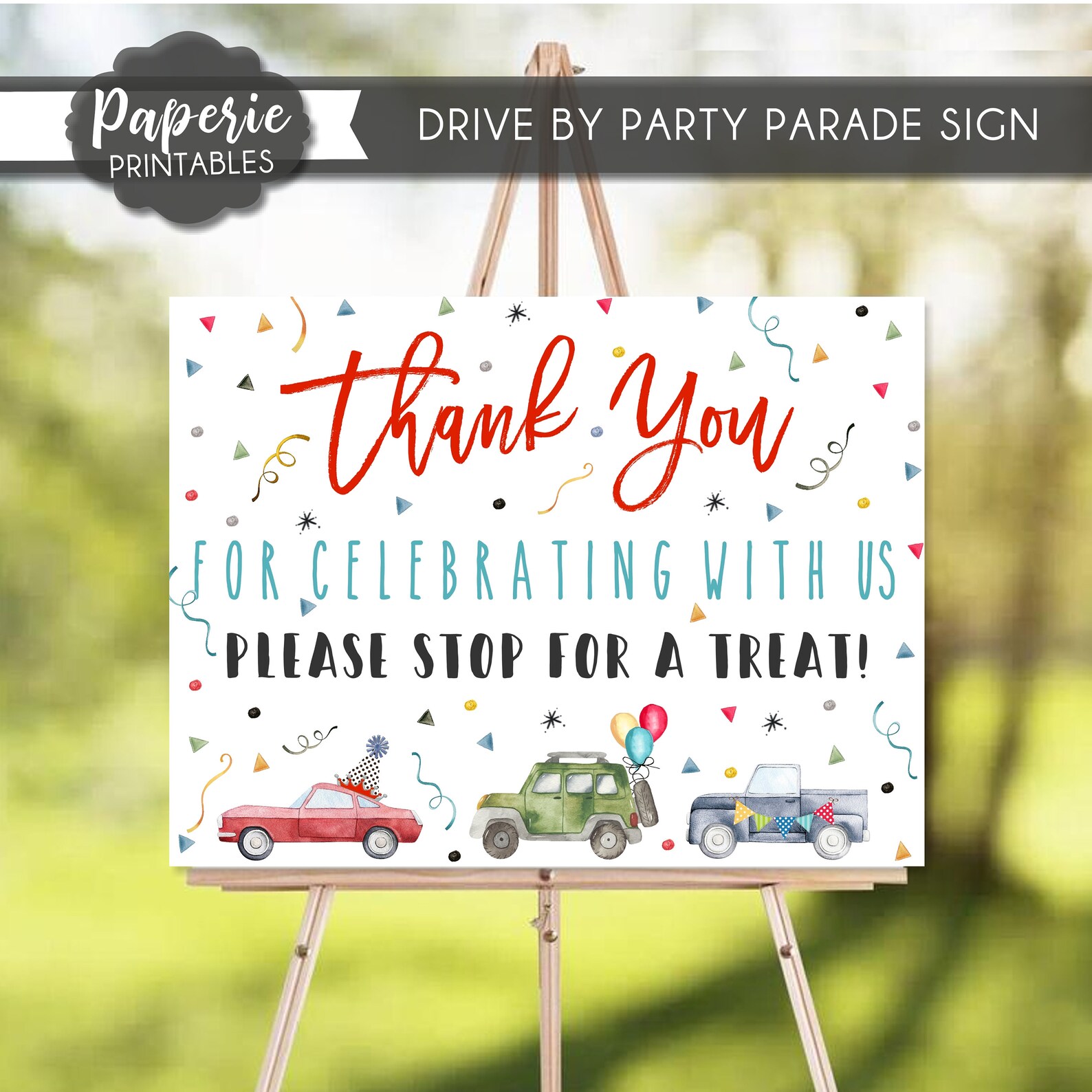 Drive By Birthday Parade Drive By Parade Sign Thank You | Etsy