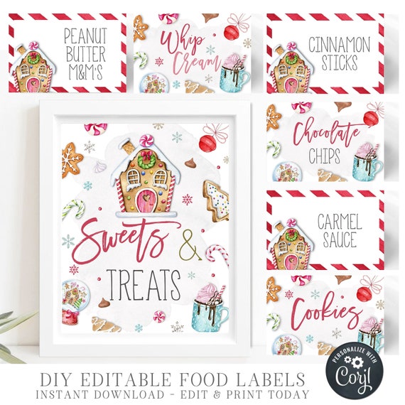 Printable Labels For Dessert Table Customize 1,847+ Dessert Logo