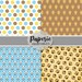 Baby Zoo Animals Digital Paper 8.5x11 Digital Scrapbooking Paper 50 ...