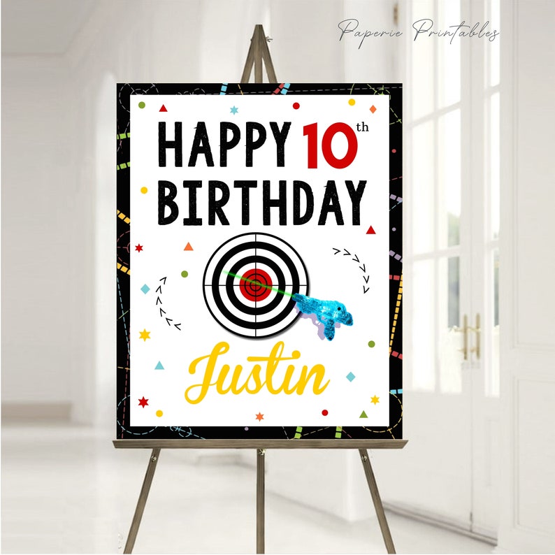 EDITABLE Laser Tag Party Signs DIY Laser Tag Party Signs - Etsy