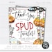 Editable Police Appreciation Sign: Spud-tacular Potato Bar (DIY Corjl ...