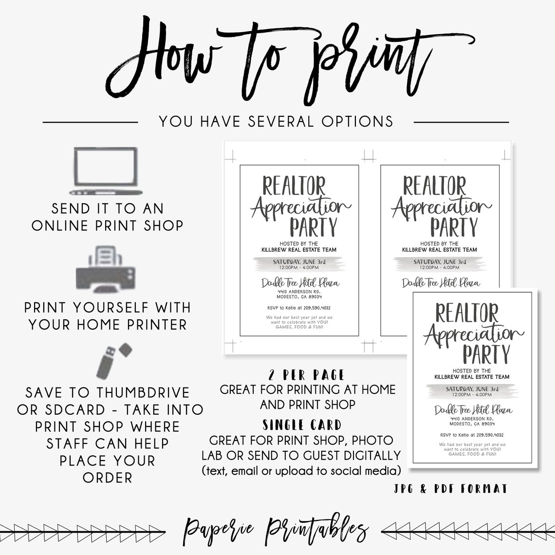 Editable Realtor Appreciation Party Invitation (DIY Corjl Template) # ...
