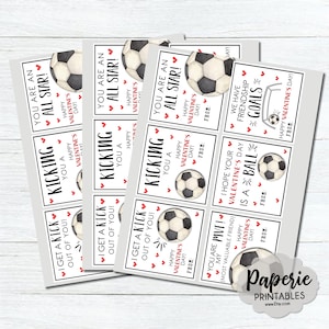 Valentine Cards for Kids, Kids Valentine Cards, Soccer Valentine Cards ...
