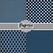 Navy & White Pattern Digital Paper 12x12 Digital Scrapbooking Paper 30 ...