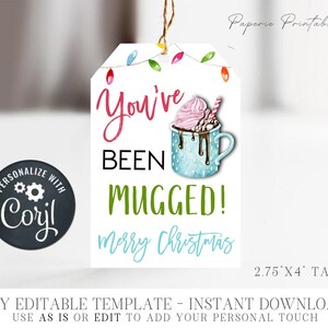 EDITABLE Office Christmas Game, You've Been Mugged Christmas Printable ...