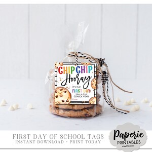 EDITABLE Cookie Teacher Gift Tag, Thank You First Day of School Teacher ...