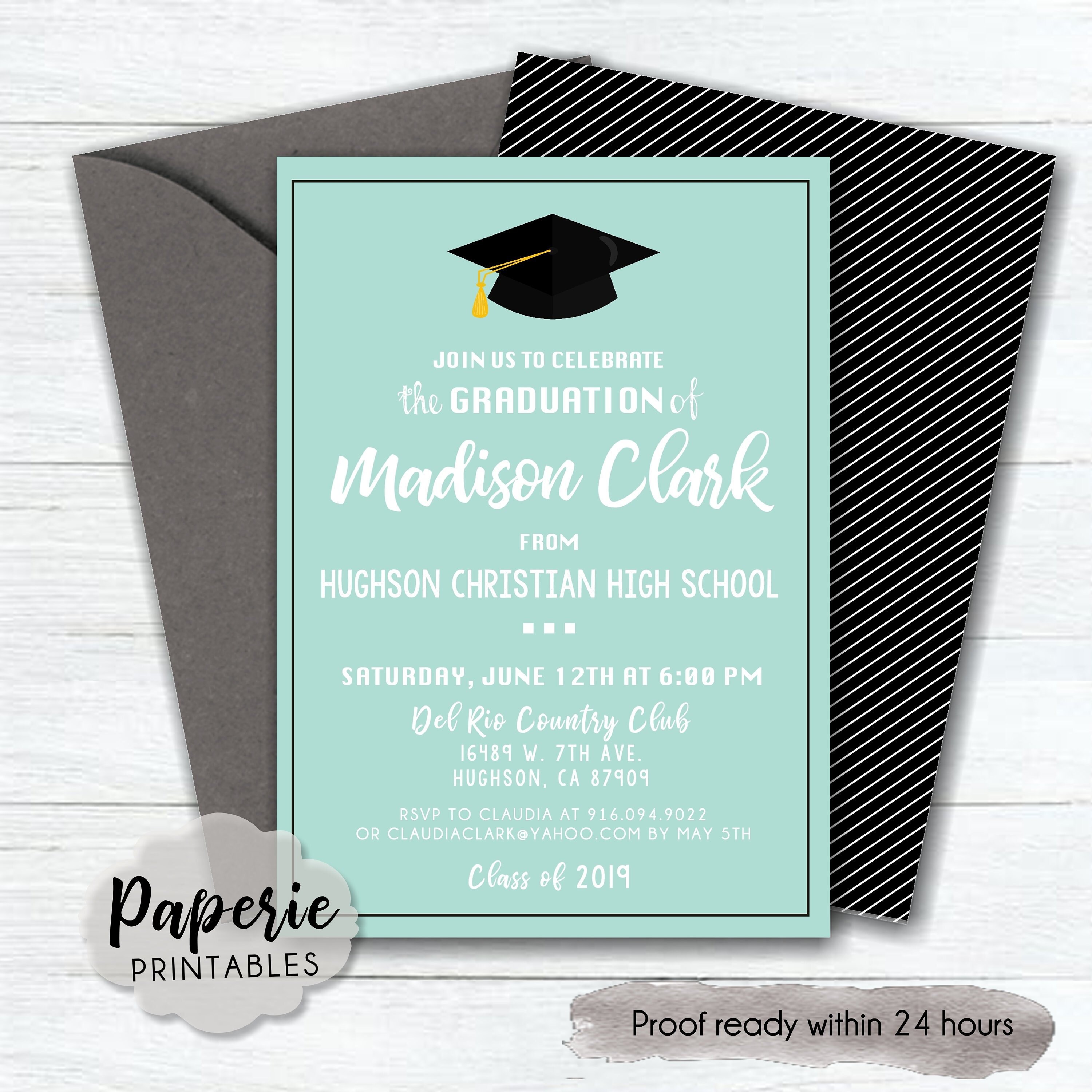 Graduation Party Invitation Graduation Ceremony Invitation - Etsy