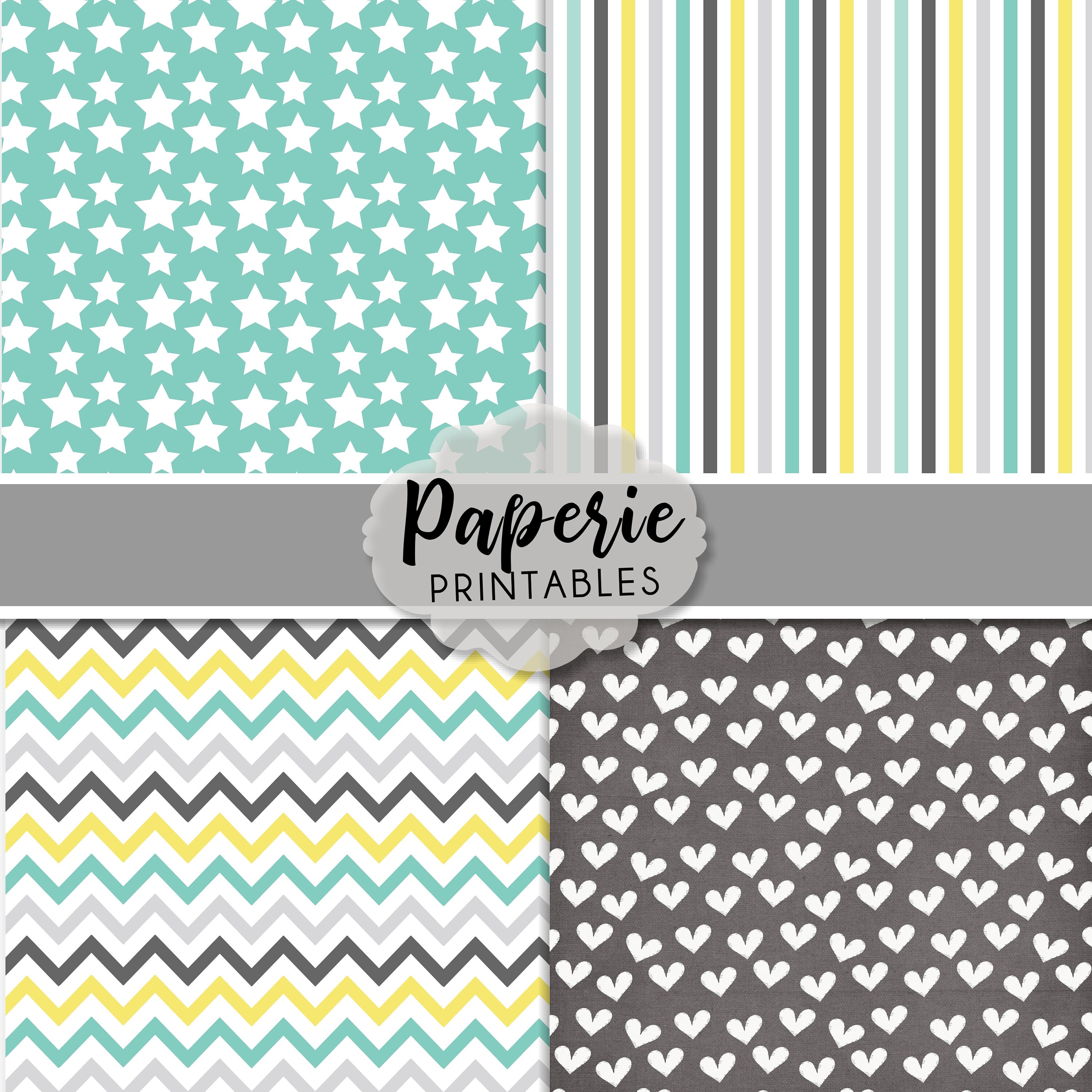 Twinkle Twinkle Little Star Pattern Digital Paper 12x12 | Etsy