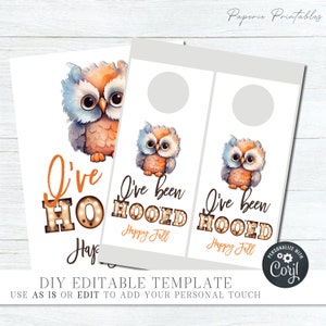 EDITABLE School Fall Game Printables, You've Been Hoo'ed Happy Fall ...