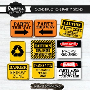 Construction Party Signs - Under Construction Party Signs-construction ...