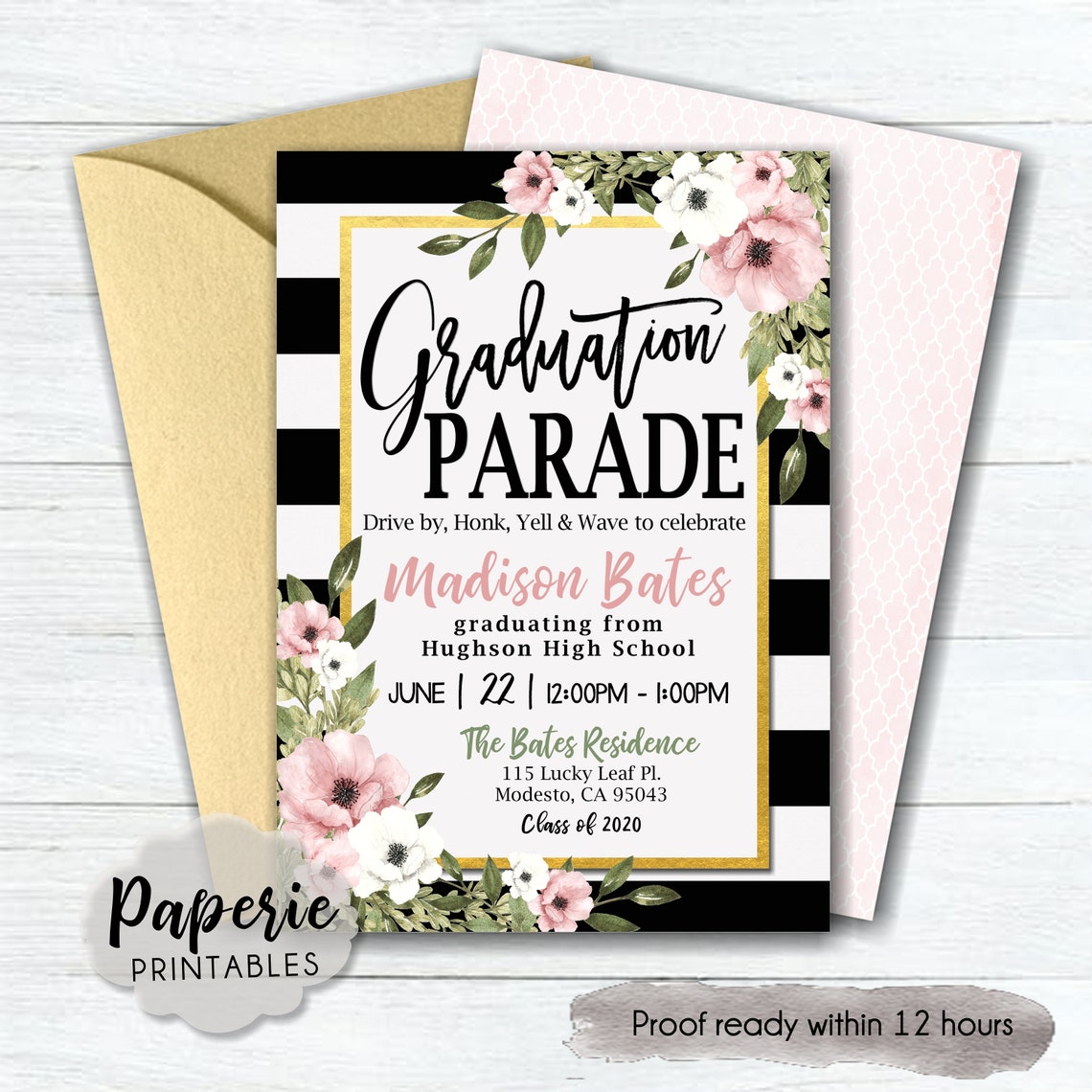 Graduation Parade Drive by Graduation Parade Invitation - Etsy