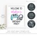 Editable Video Game Party Decorations, Gaming Birthday Welcome Sign ...