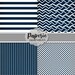 Navy & White Pattern Digital Paper 12x12 Digital Scrapbooking Paper 30 ...