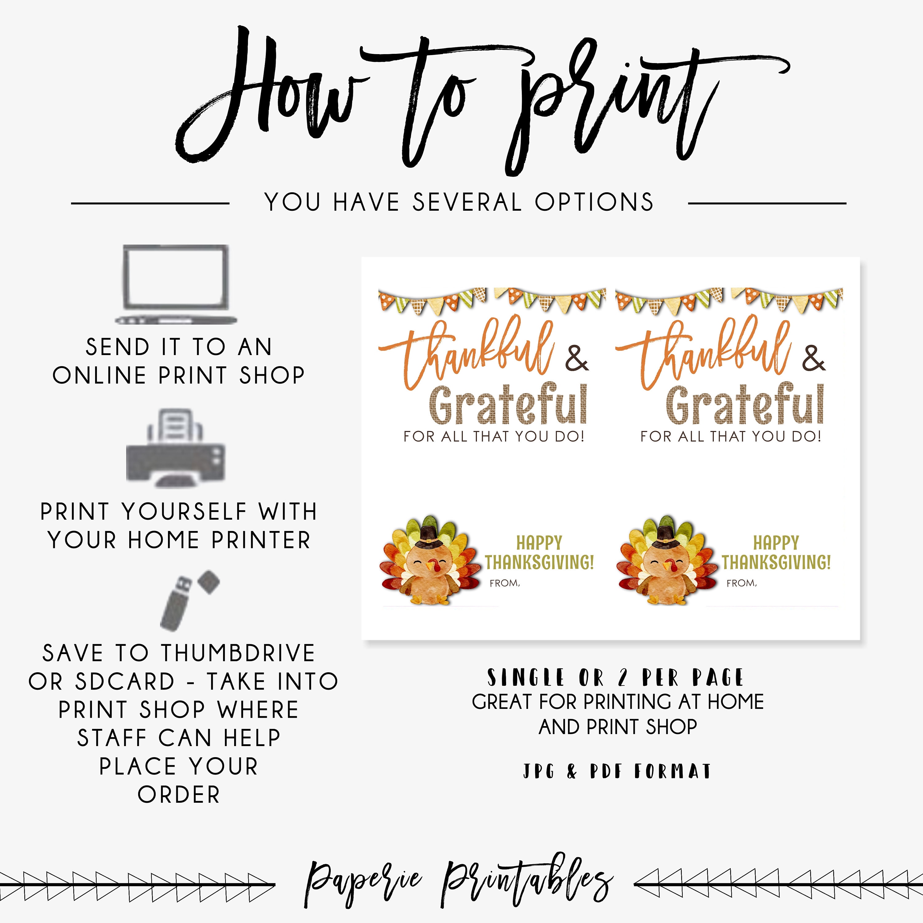 EDITABLE Thanksgiving Gift Card Holder Thanksgiving Thanks a - Etsy