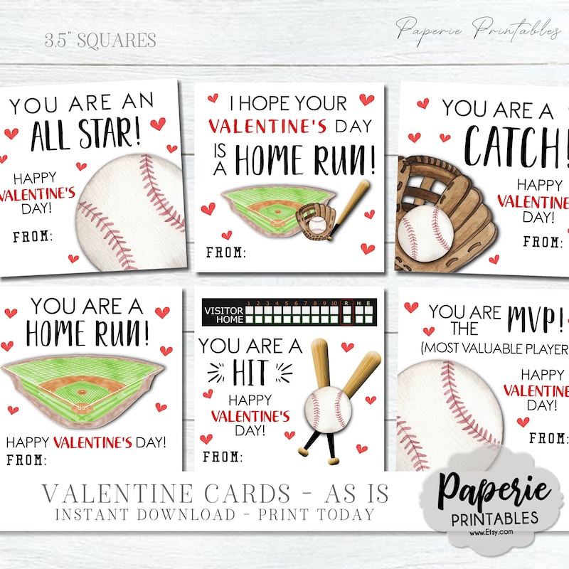 Baseball Valentine - Etsy