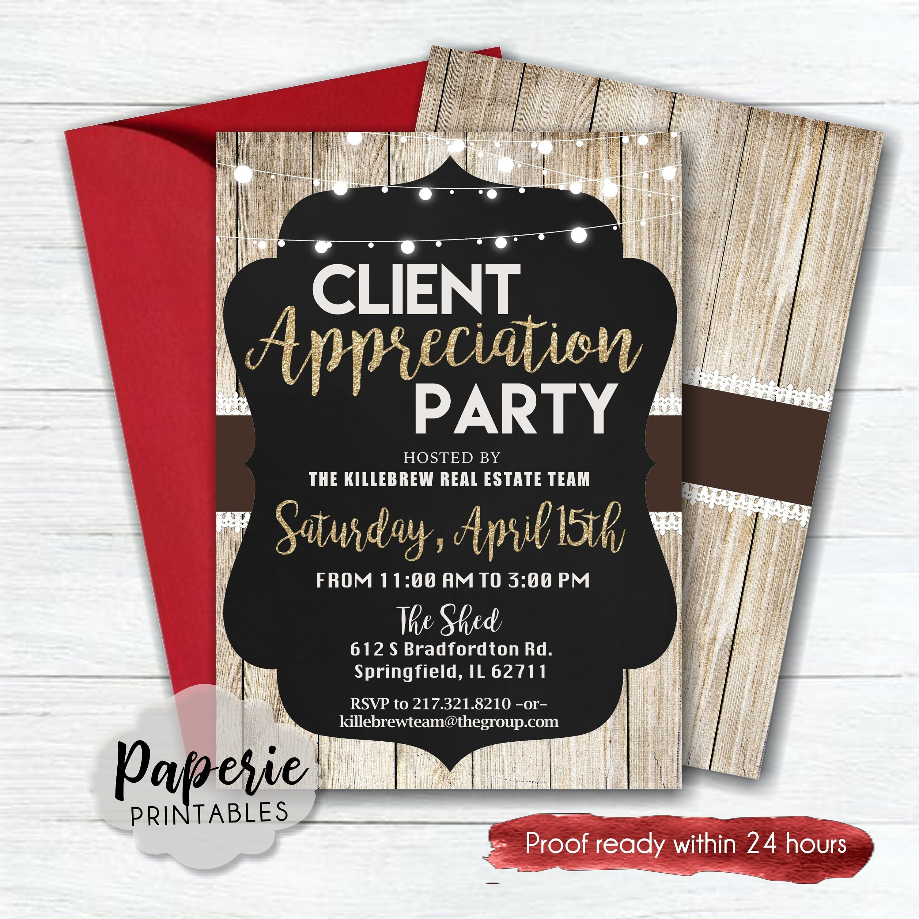 Company Party Invitation Client Appreciation Party - Etsy
