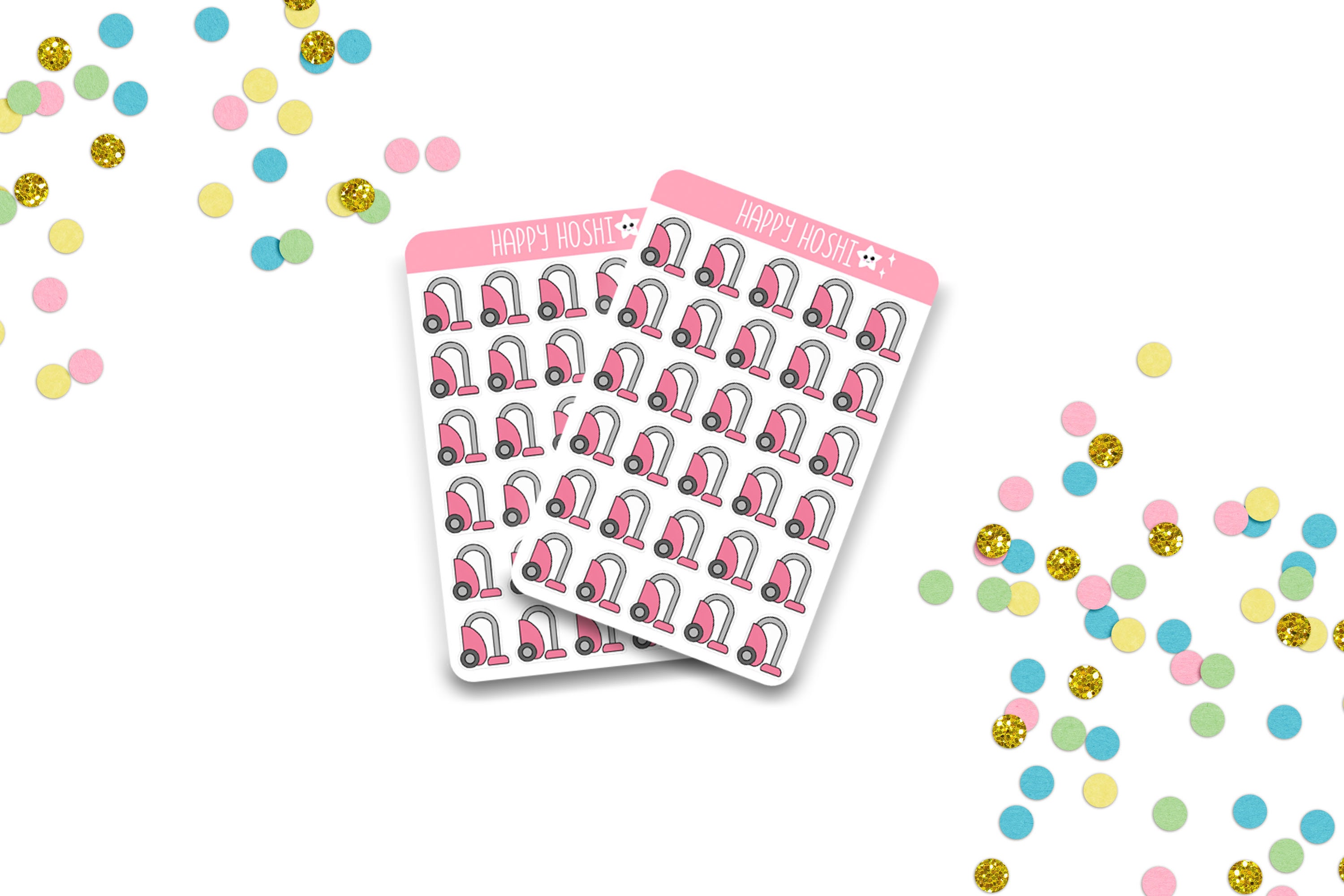 Vacuum Sticker Sheet, Planner Stickers, Journal Stickers, Chore ...