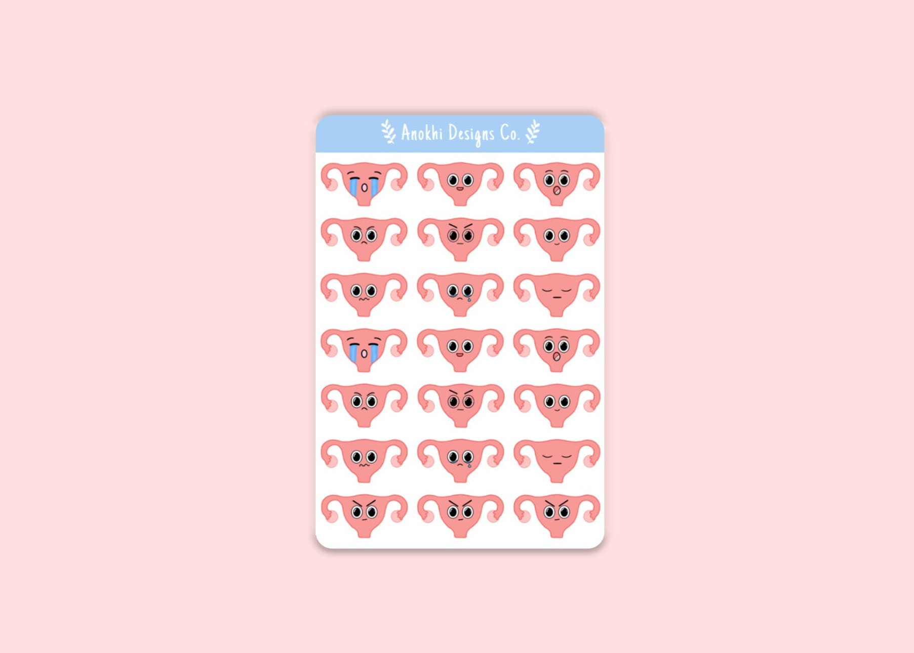 Period Tracker Sticker Sheet Menstrual Tracker Emoji - Etsy