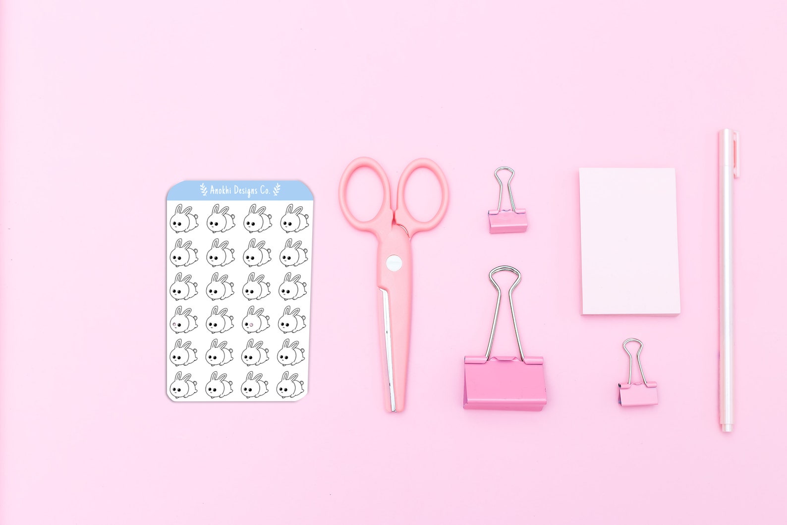 Bunny Sticker Sheet, Bunnies, Cute Stickers, Easter Stickers, Kawaii ...