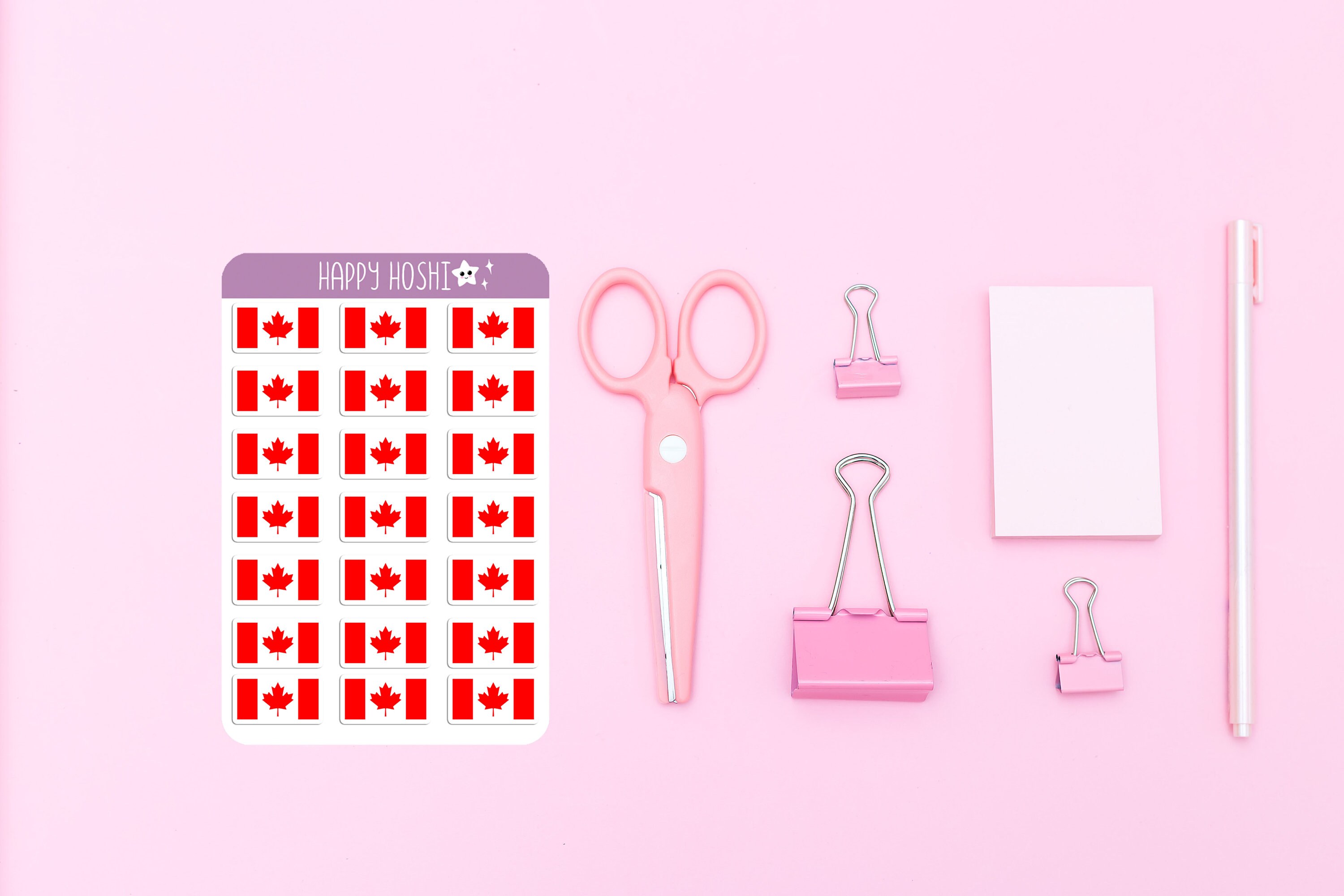 Canada Flag Sticker Sheet, Canada Decal, Canada Day Sticker, to Do List ...