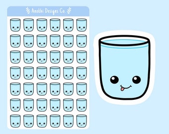 Water Intake Hydrate Stickers - Etsy