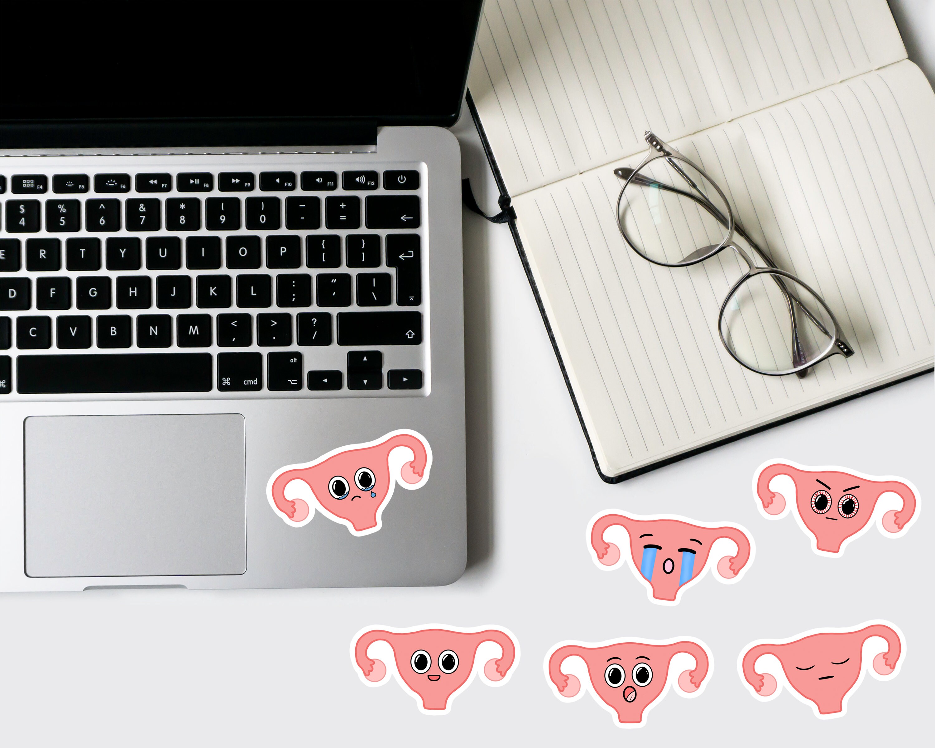 Uterus Emoji Die Cut Stickers Sticker Pack Period Stickers - Etsy