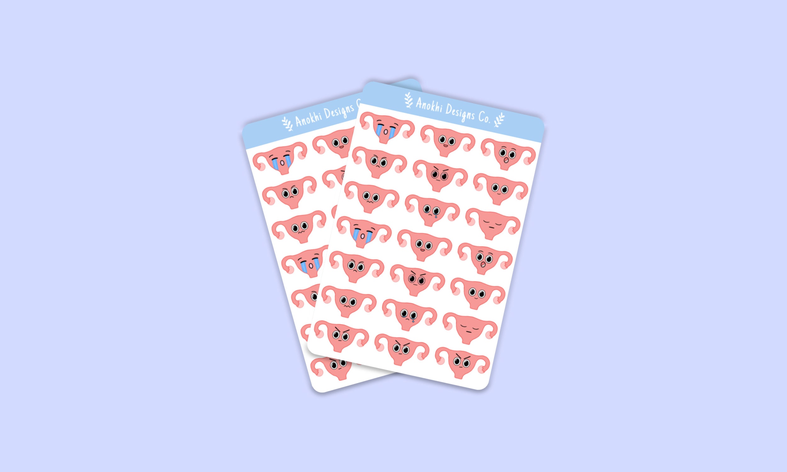 Period Tracker Sticker Sheet Menstrual Tracker Emoji - Etsy