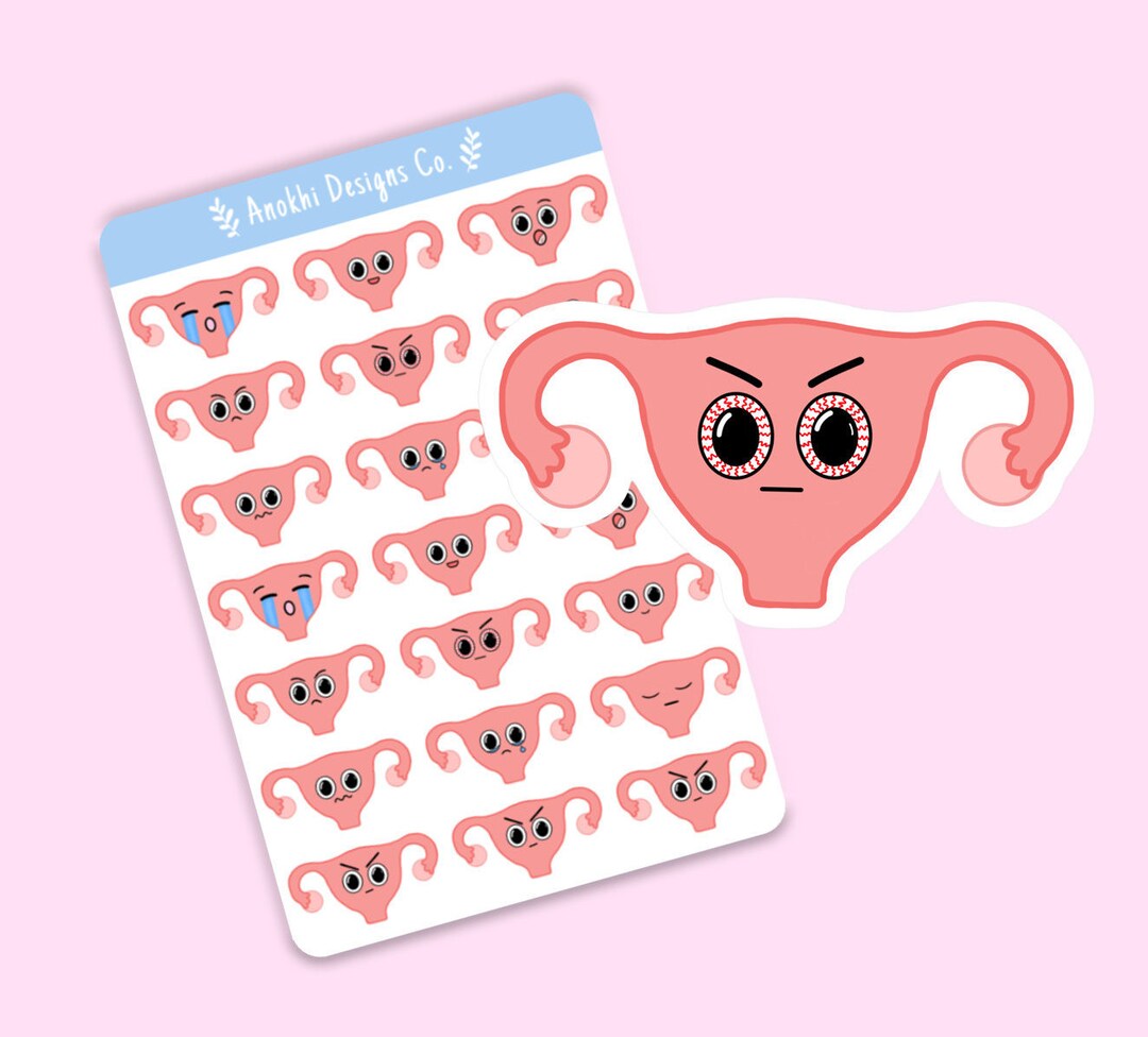 Period Tracker Sticker Sheet Menstrual Tracker Emoji - Etsy