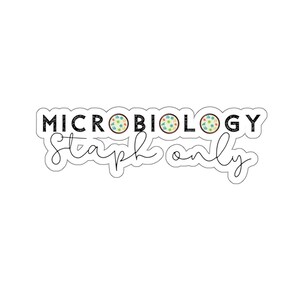 Microbiology Staph Only Kiss-cut Stickers - Etsy